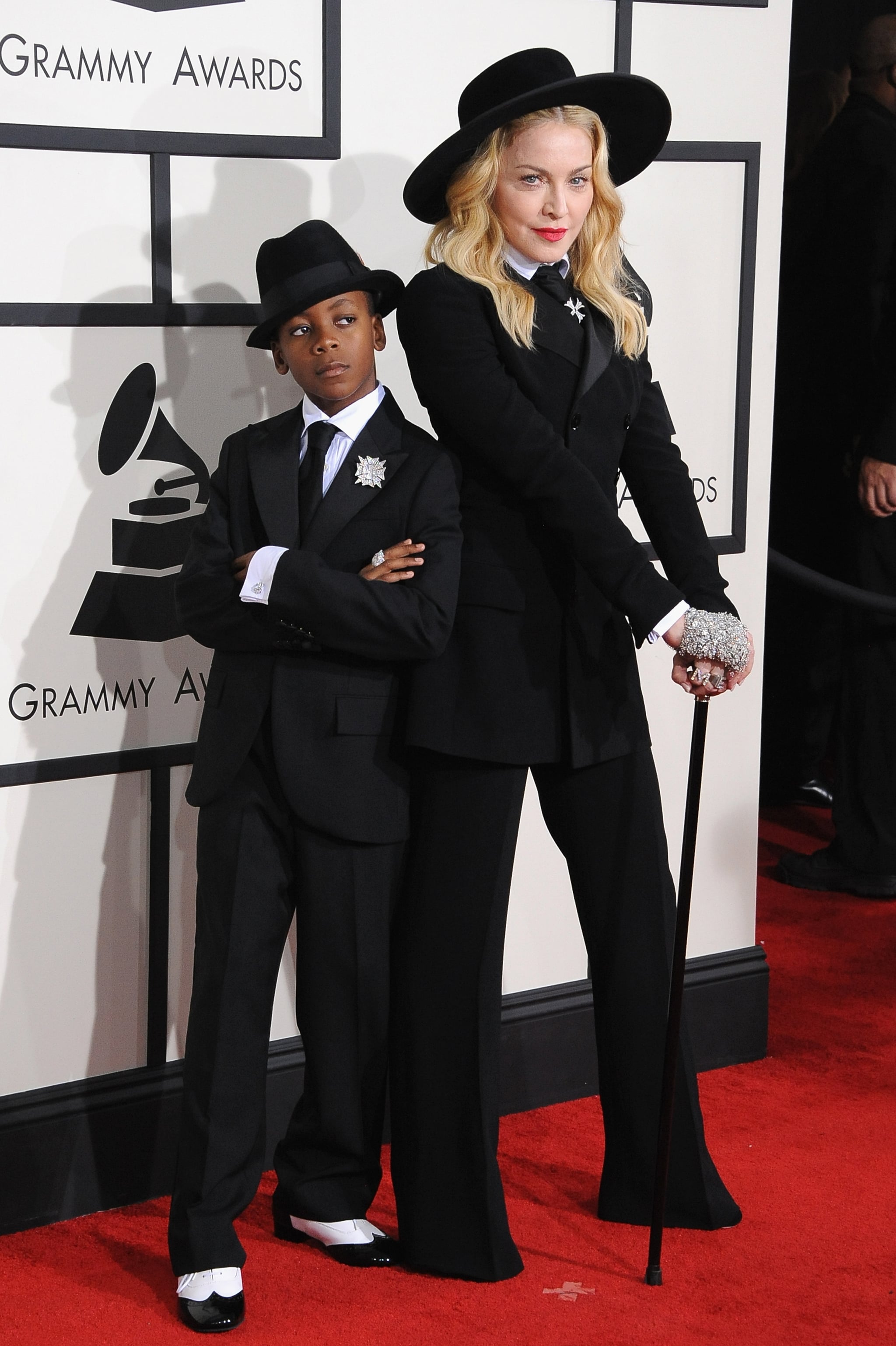 Madonna And Her Son David Dressed Up As Twins For The Grammys The Very Best Snaps From All