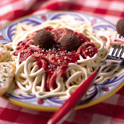 Fake spaghetti and Meatballs