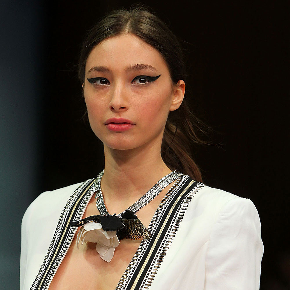 Jennifer Hawkins on the Myer Catwalk With YSL Makeup | POPSUGAR Beauty ...