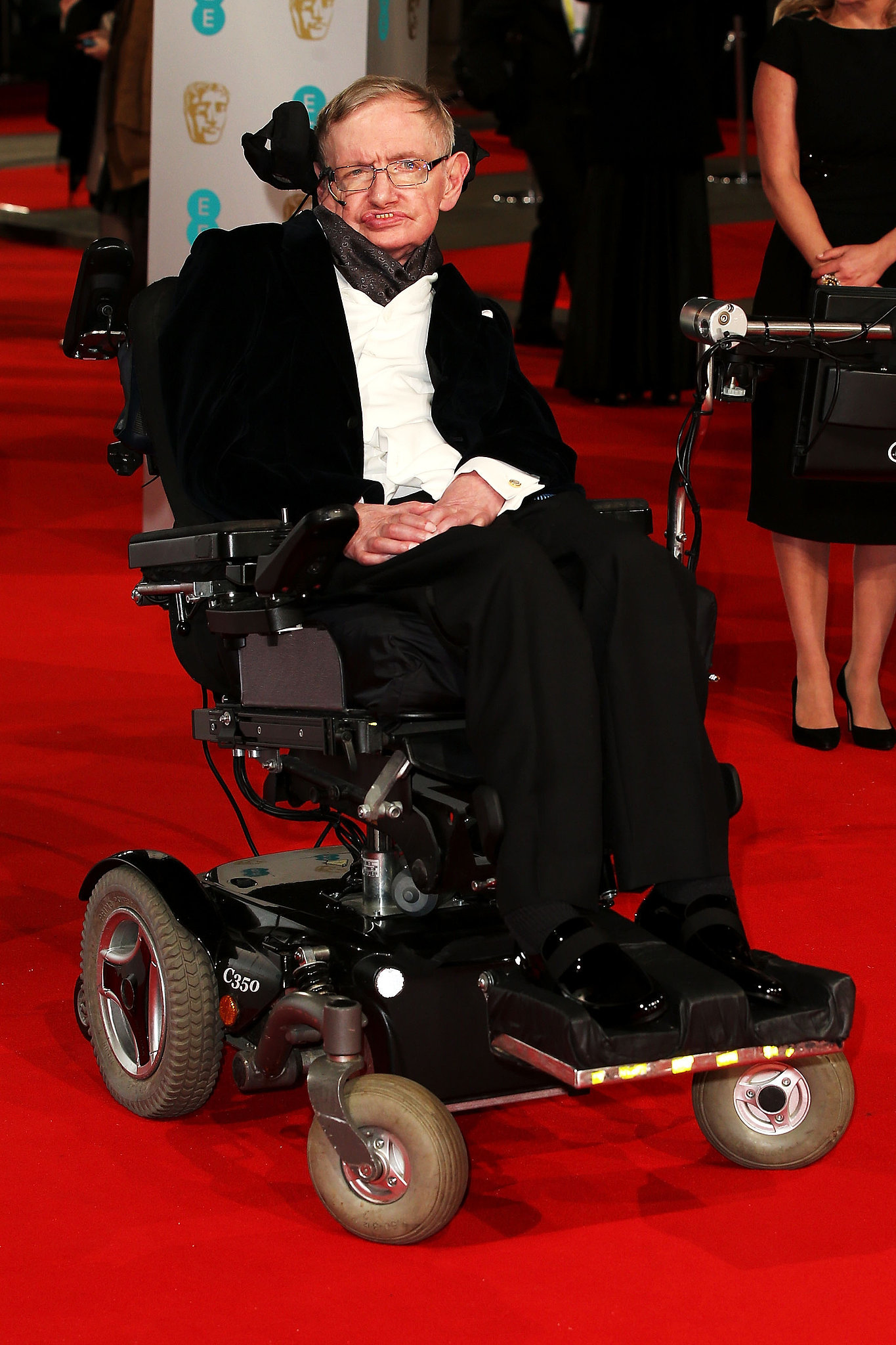 Stephen Hawking | Stars Go All Out on the BAFTA Awards Red Carpet in ...