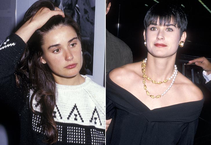 Demi Moore: Long hair to boy cut | 10 Hollywood Hair Changes That ...