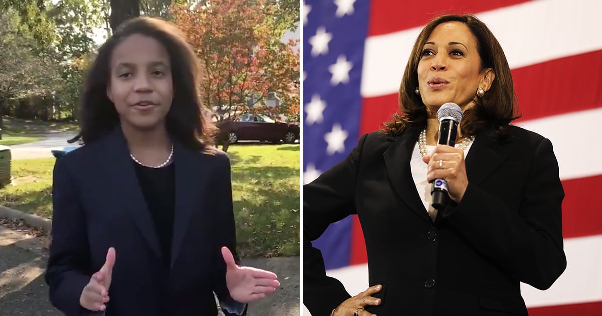 11-Year-Old Dressed Up as Kamala Harris | Video | POPSUGAR Family