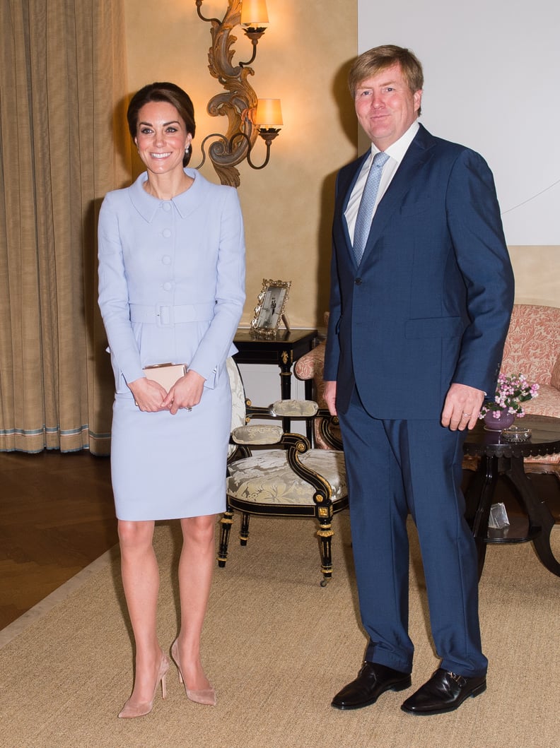 Kate Middleton's Blue Catherine Walker Suit October 2016 | PS Fashion