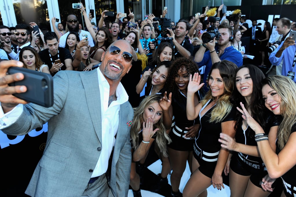 Dwayne Johnson and His Family at Ballers Premiere July 2016 | POPSUGAR ...
