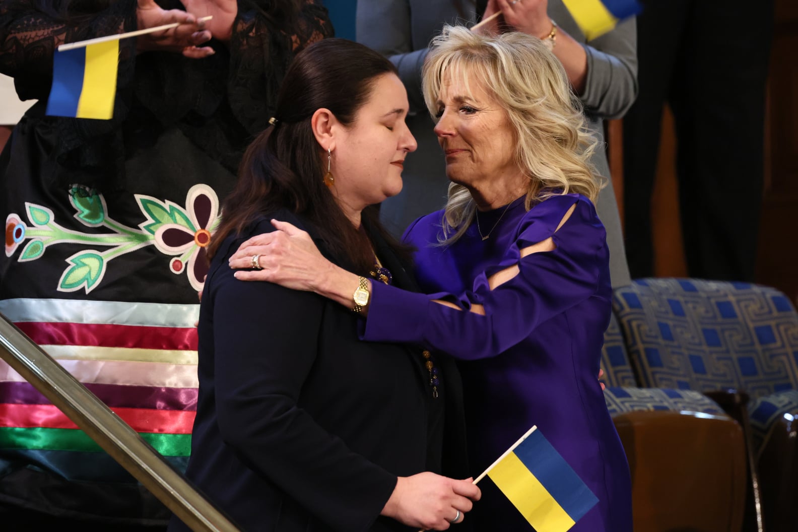 Jill Biden's Blue LaPointe Dress at the State of the Union | PS Fashion