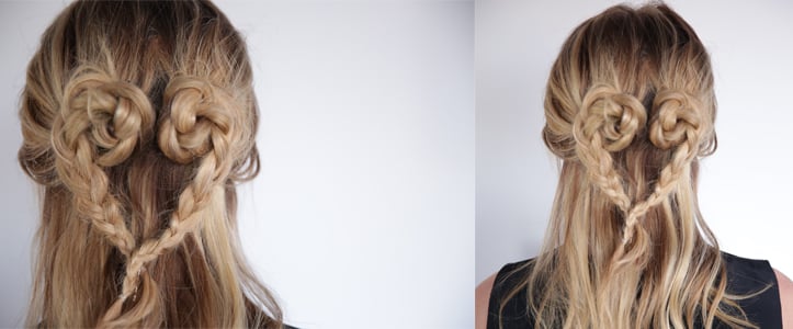 Heart-Shaped Braid Tutorial | Video | POPSUGAR Beauty