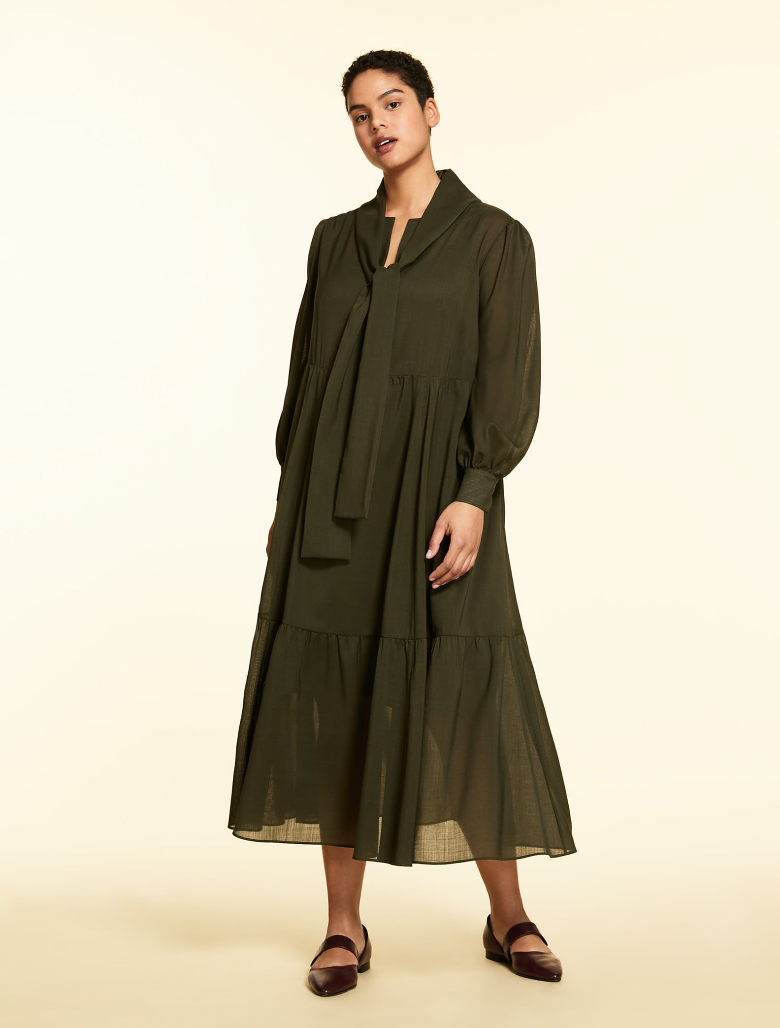 Ashley Graham Green Marina Rinaldi Maternity Dress | PS Fashion