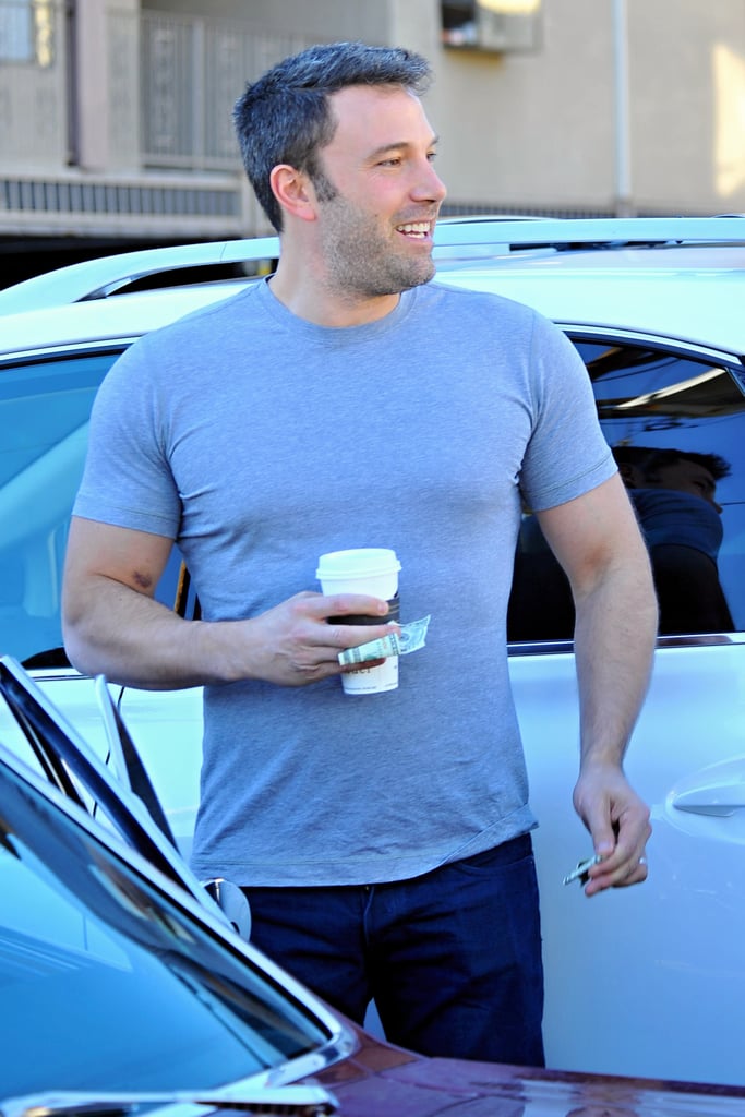 Ben Affleck Showing Off His Muscles in LA | POPSUGAR Celebrity