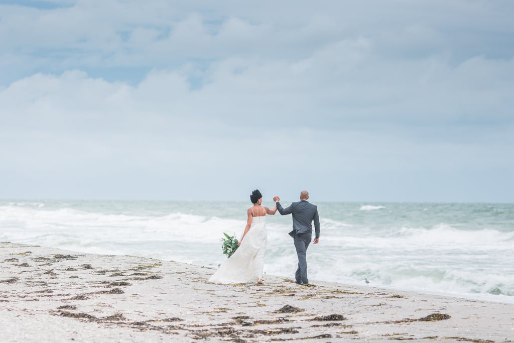 First Look Wedding Photo Shoot On The Beach Popsugar Love And Sex Photo 35