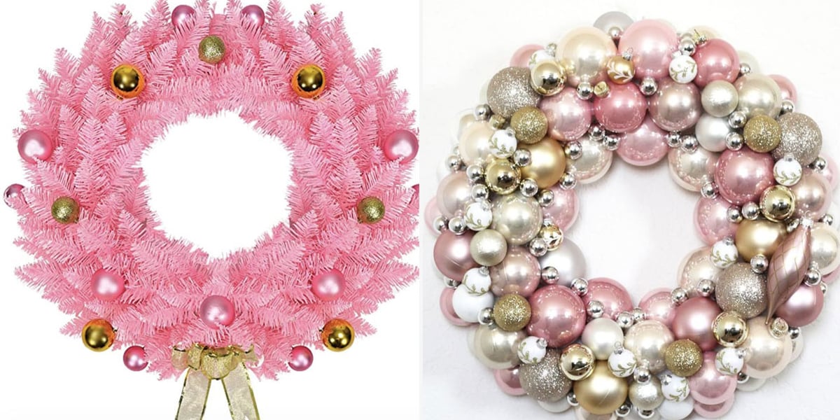 These Pink Holiday Wreaths Will Make Your Decor Stand Out | POPSUGAR Home