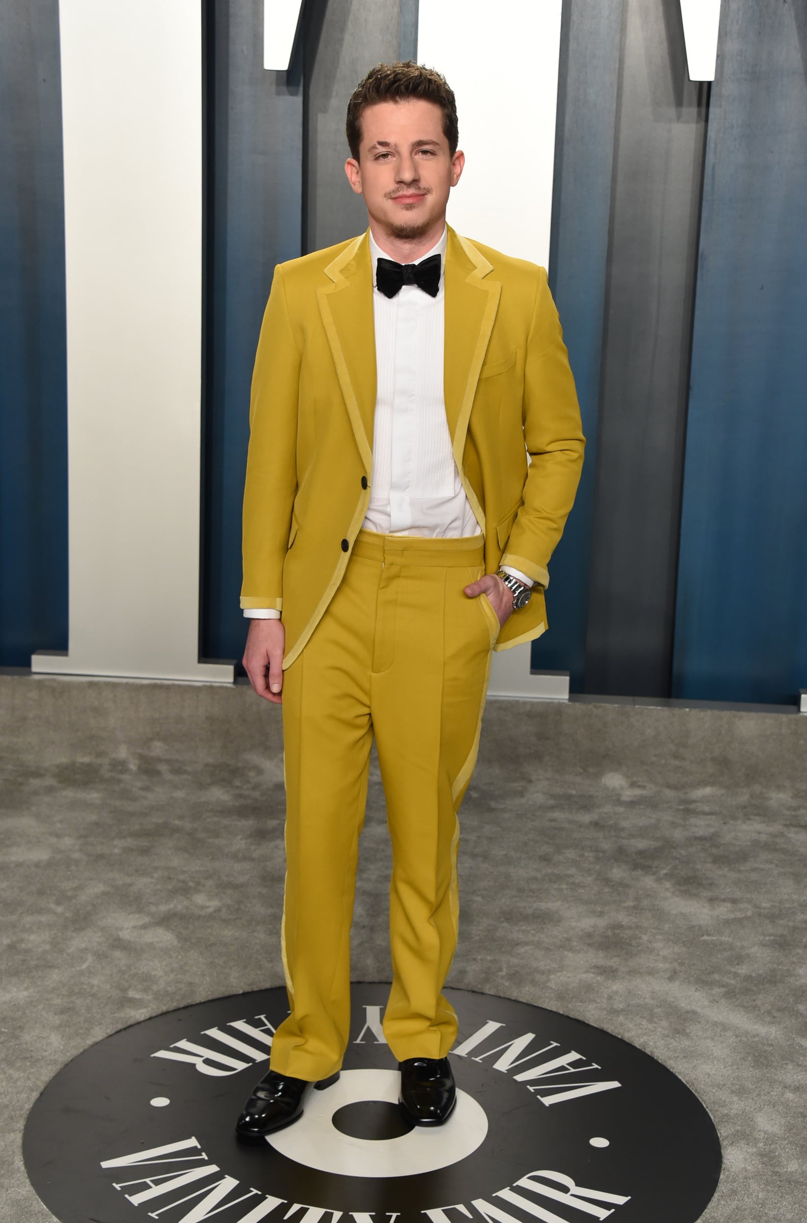 Charlie Puth's Yellow Fendi Suit at the 2020 Oscars | PS Fashion