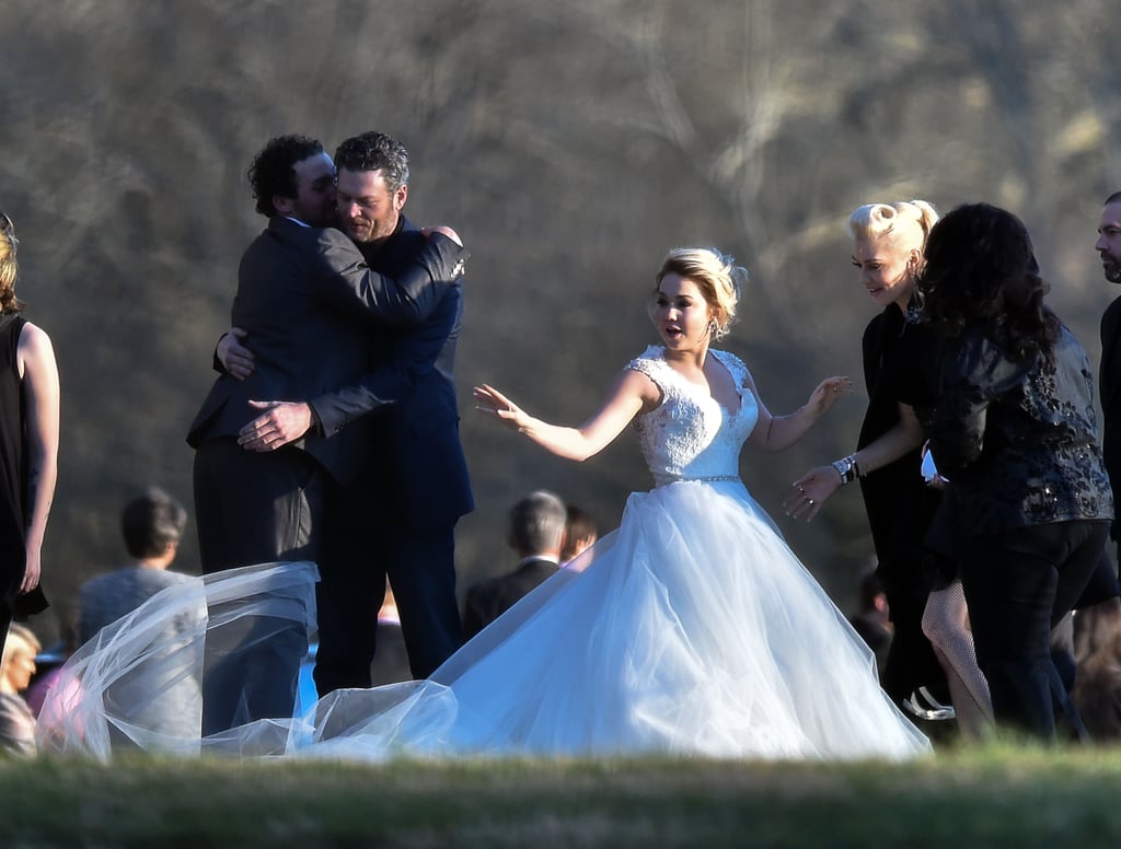 Gwen Stefani and Blake Shelton at RaeLynn's Wedding 2016 | POPSUGAR ...