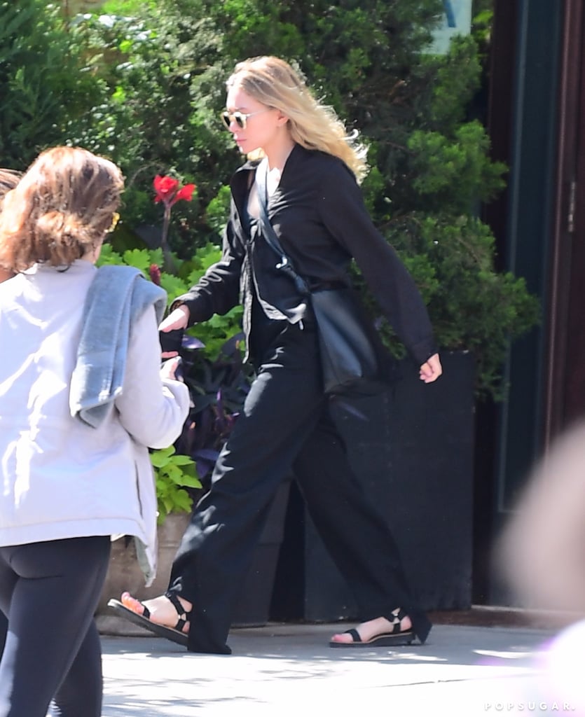 Mary-Kate Olsen Wearing The Row Sandals | POPSUGAR Fashion