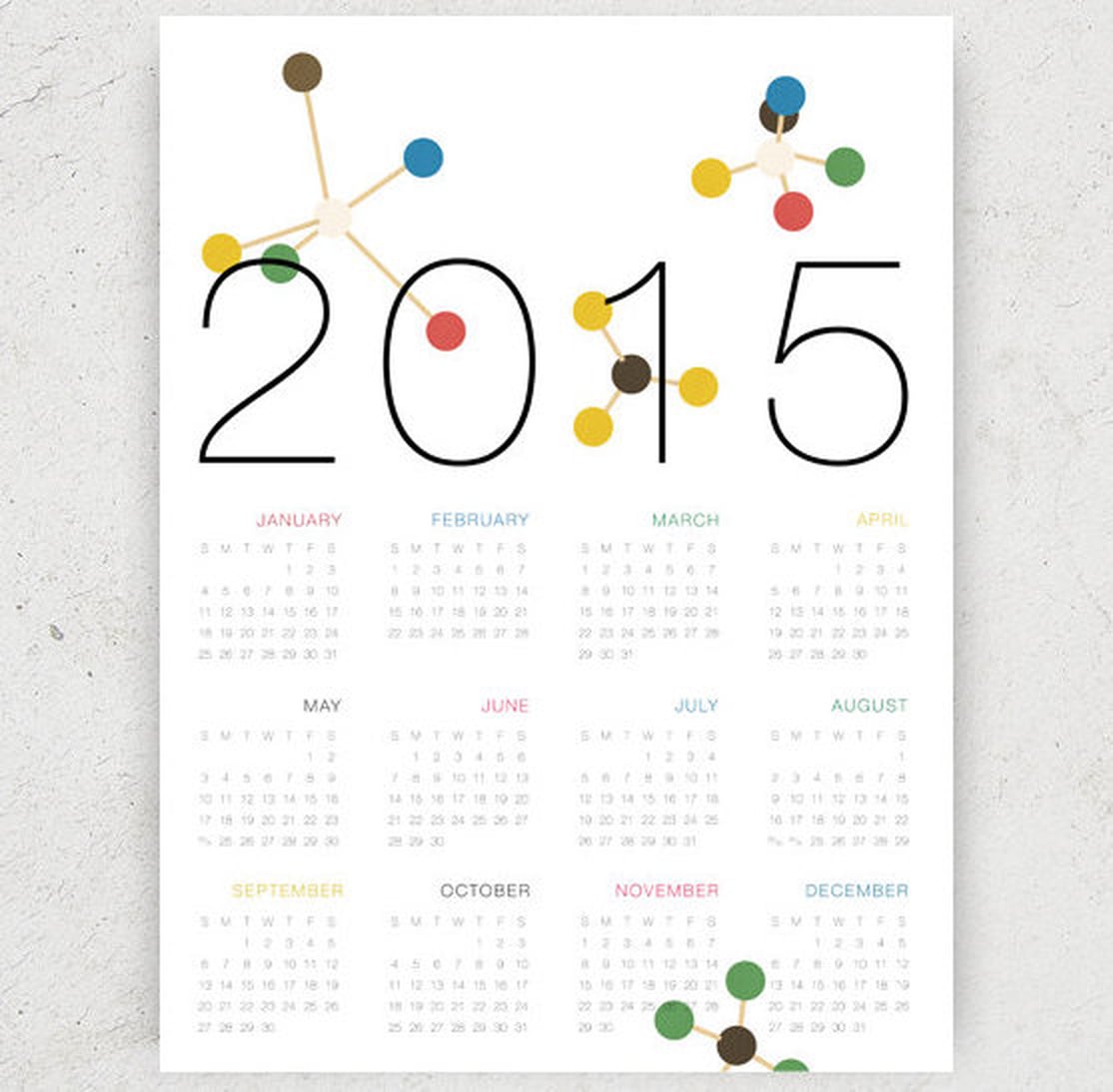 Geeky 2015 Calendars | PS Tech