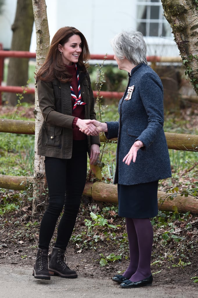 Kate Middleton Visits With Scouts March 2019 | POPSUGAR Celebrity UK
