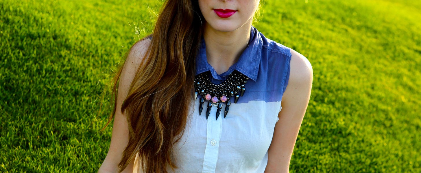 DIY Ombre Button-Up Shirt | Video | PS Fashion