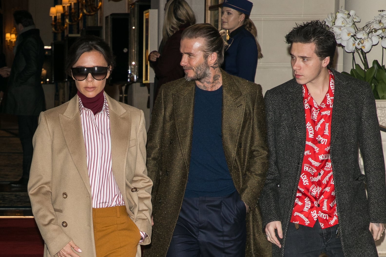 Victoria Beckham at Louis Vuitton Show in Paris | POPSUGAR Fashion