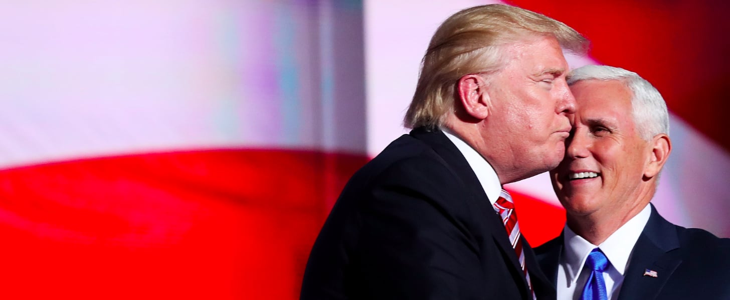 Donald Trump Mike Pence Kiss at the RNC | POPSUGAR News