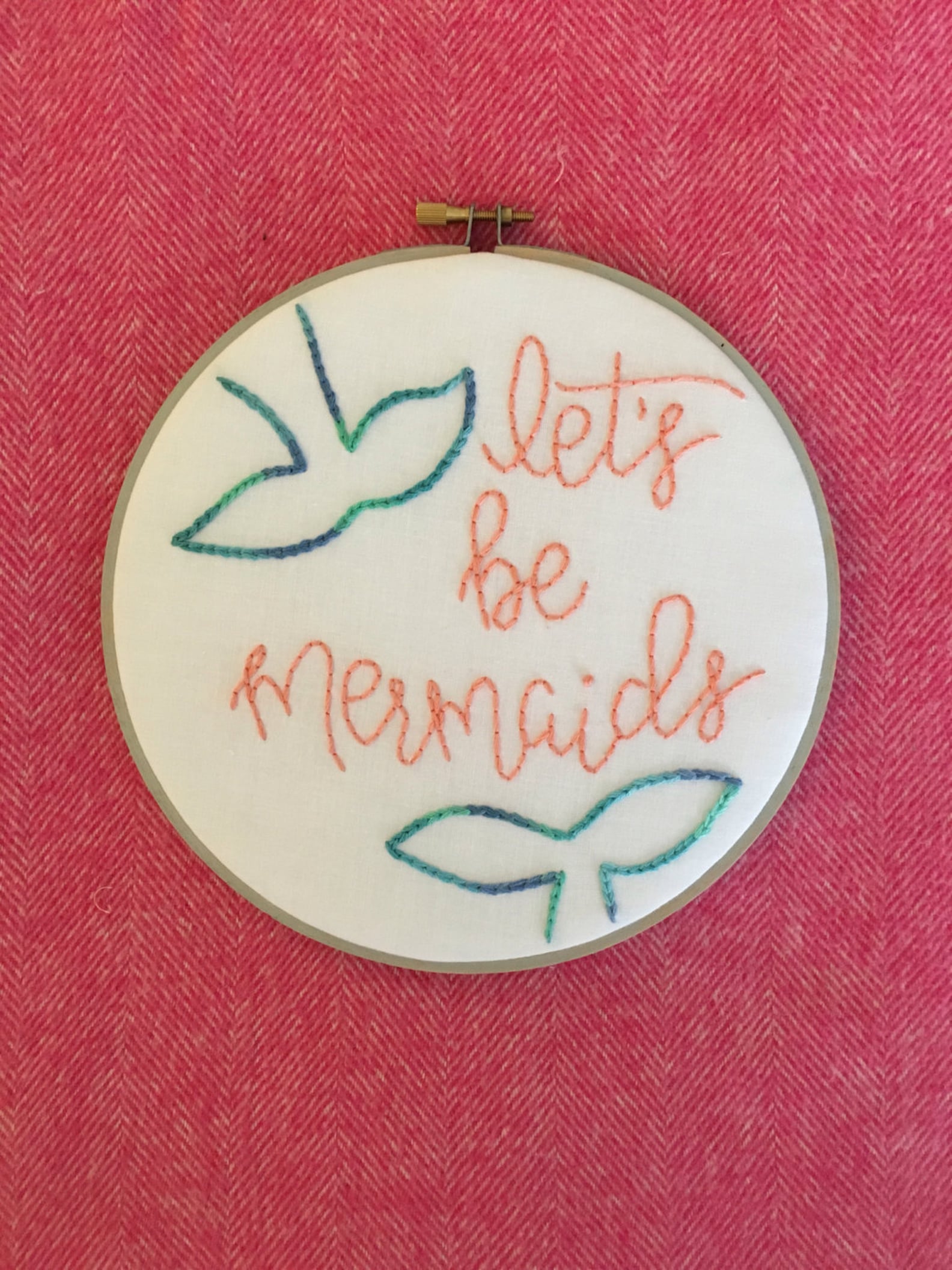 Mermaid Embroidery Hoops | PS Love