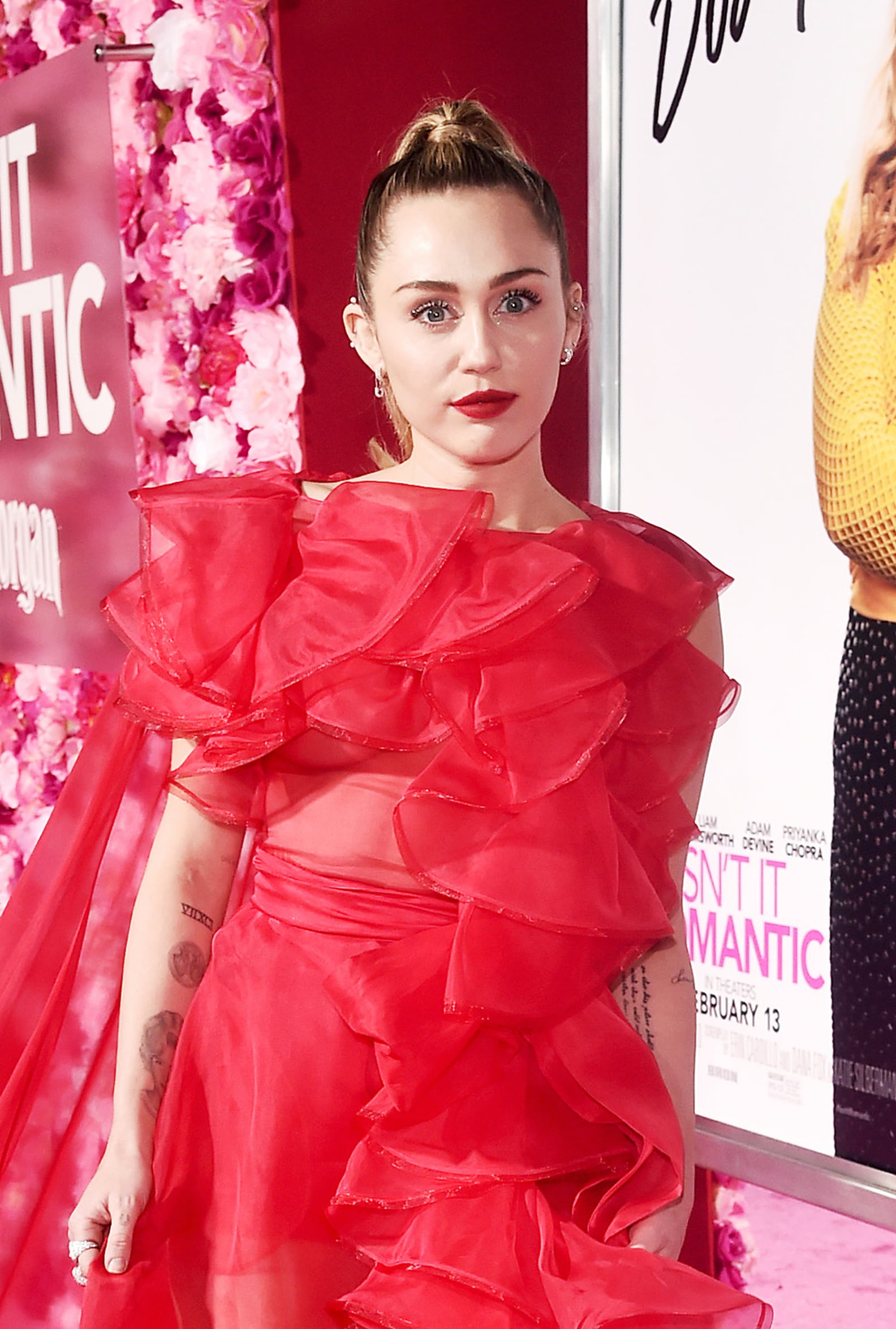 Miley Cyrus's Red Dress at Isn't It Romantic Premiere | PS Fashion