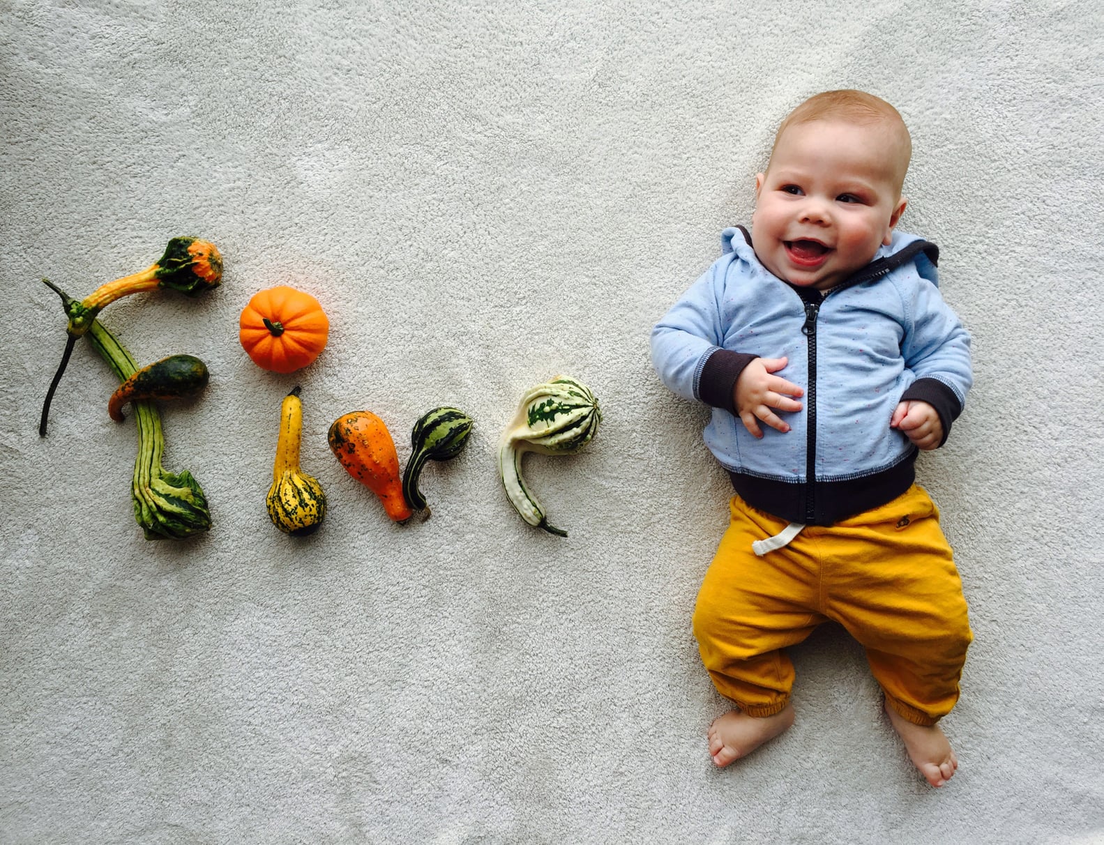 Baby's Monthly Veggie Photo Series | PS Family