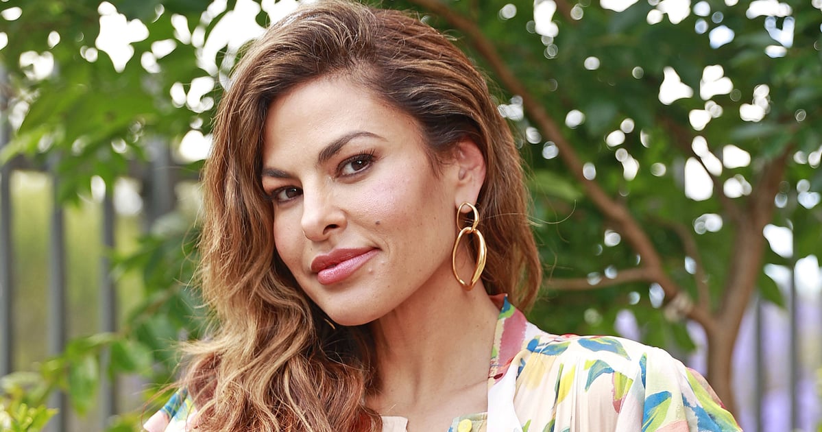 Eva Mendes Wears a Yellow Dress and Blazer For E! Interview | POPSUGAR ...