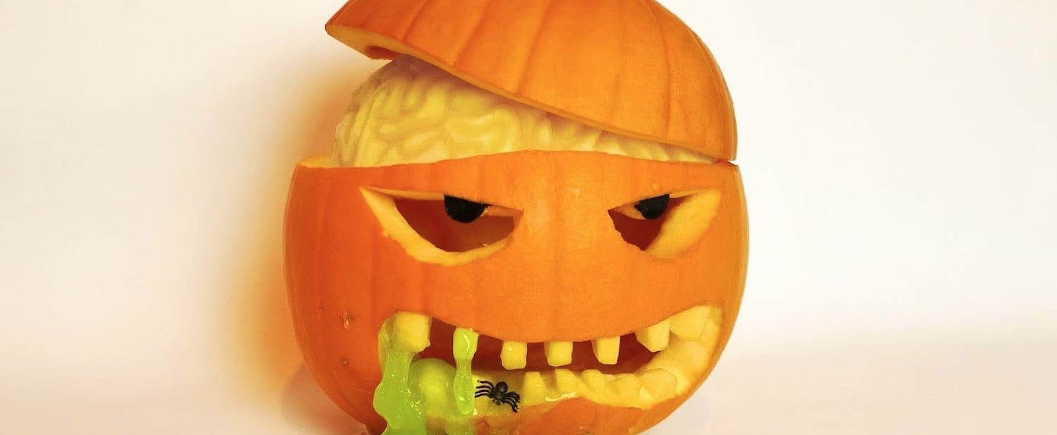 Pumpkin Carving With Brain | PS Smart Living