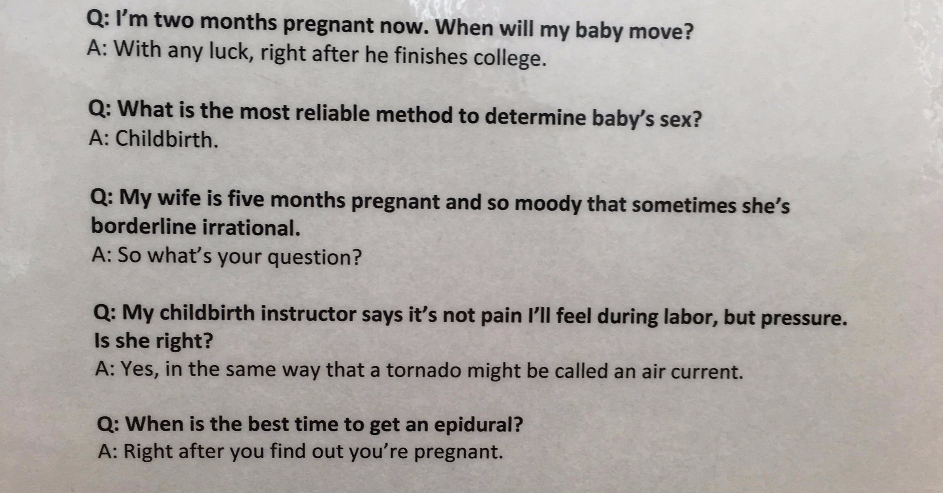 Funny OBGYN Pregnancy Sign | POPSUGAR Family