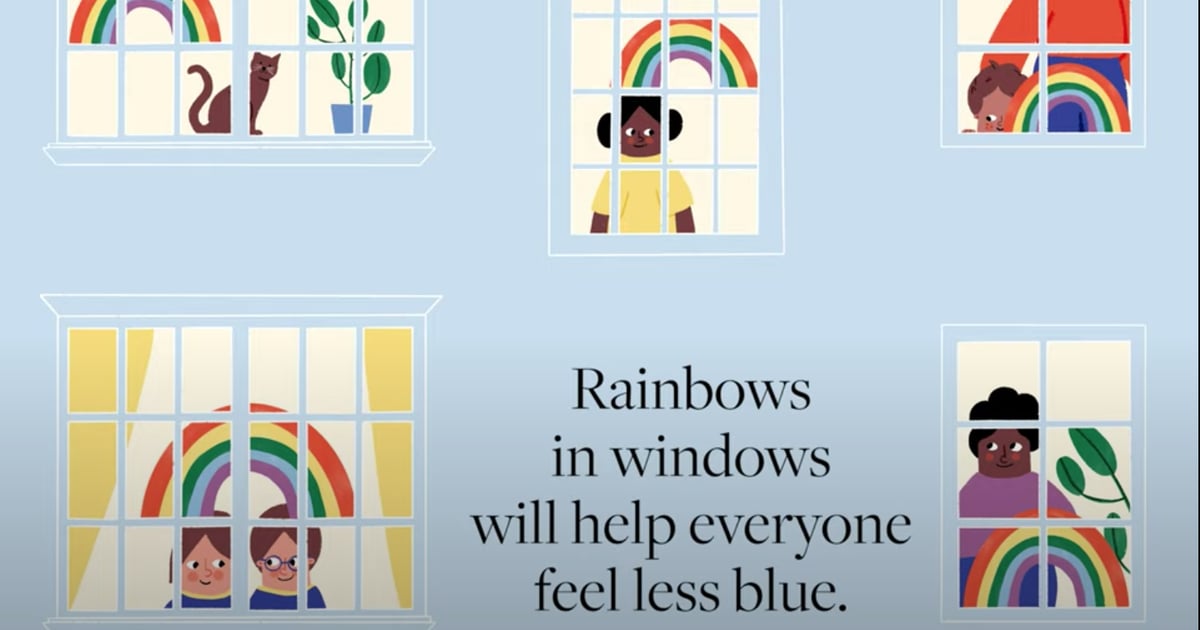 Rainbows in Windows Children's Book on Sheltering in Place | POPSUGAR Family