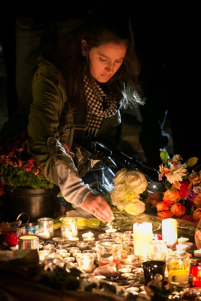 Pictures of Mourning After Paris Attacks November 2015 | POPSUGAR Celebrity