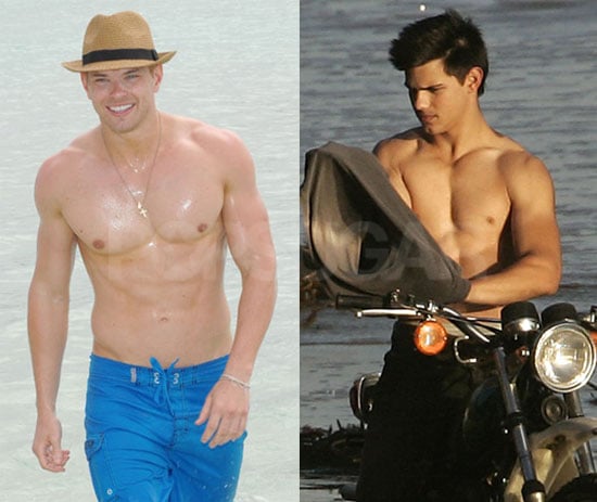 Pictures Of Shirtless Kellan Lutz And Taylor Lautner Shirtless Bracket Finalists Popsugar