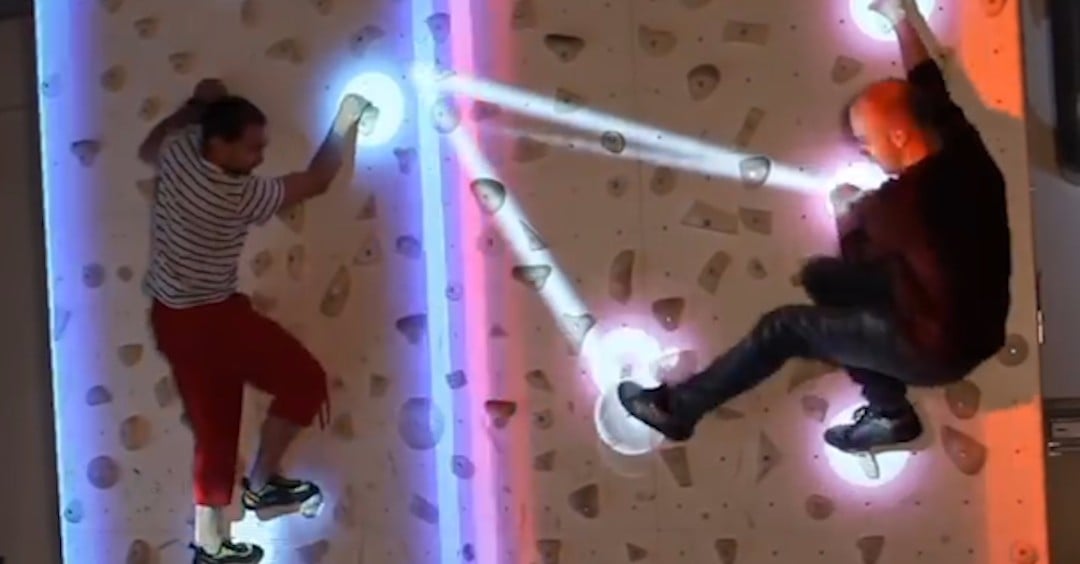 Augmented Rock Climbing Wall (Video) | PS Fitness