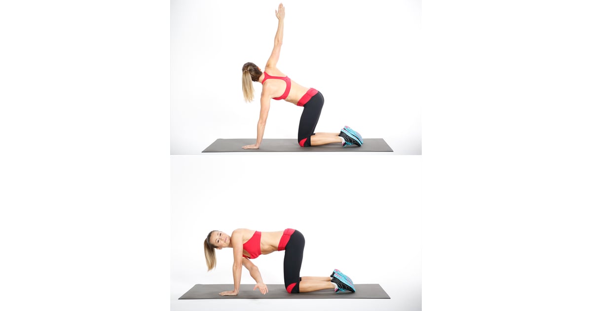 Twisted Cat | Exercises For Low Back Pain | POPSUGAR Fitness Photo 4