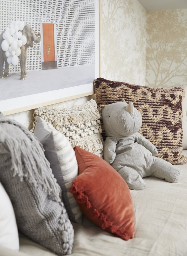 For the spacious seating-slash-napping-area, Donna explains, "We ...