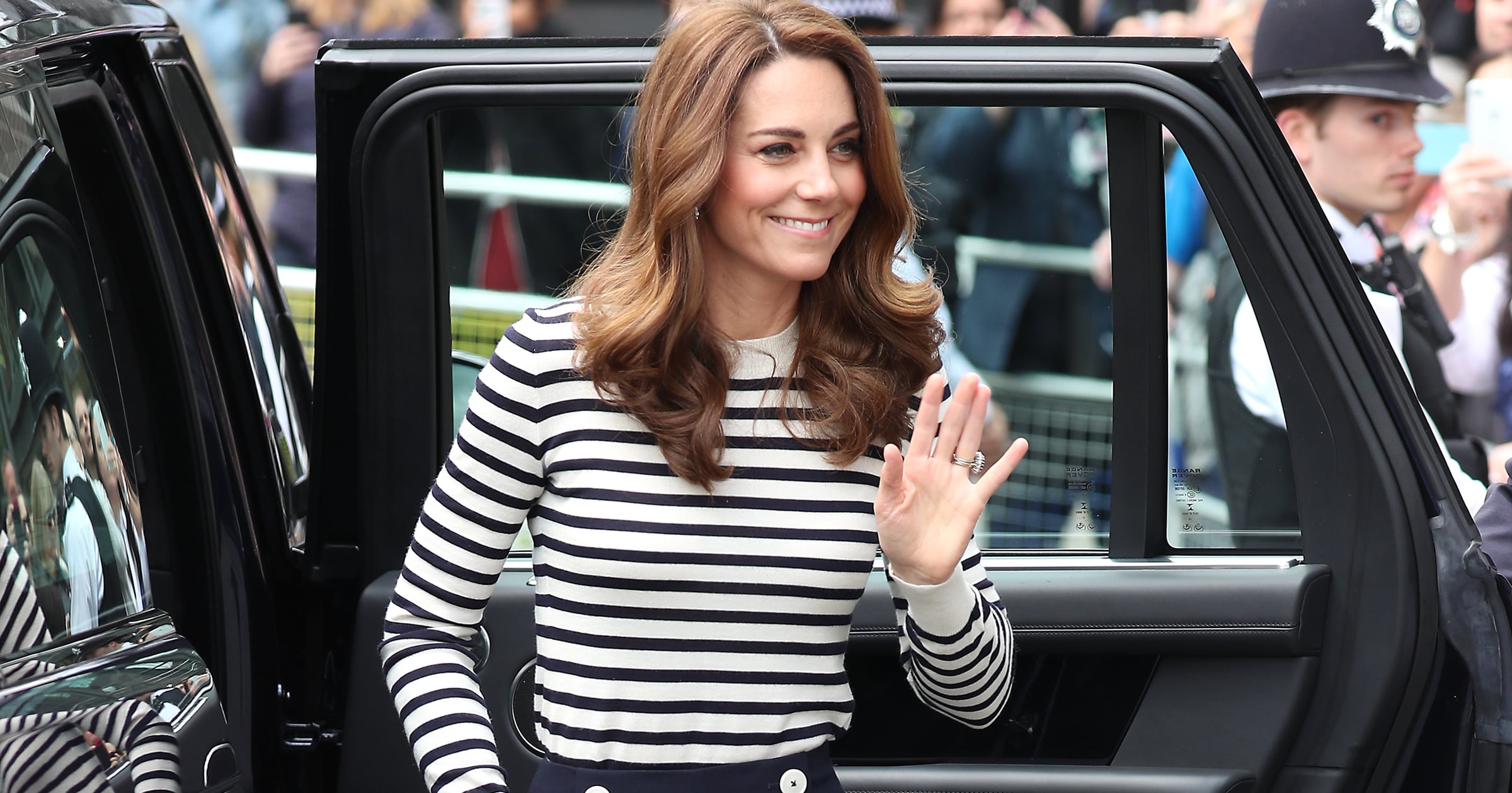 Kate Middleton Striped Shirt May 2019 | PS Fashion