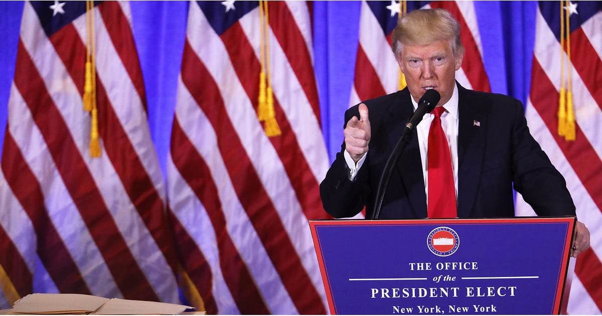 Donald Trump Hosts First Press Conference in 6 Months | POPSUGAR News