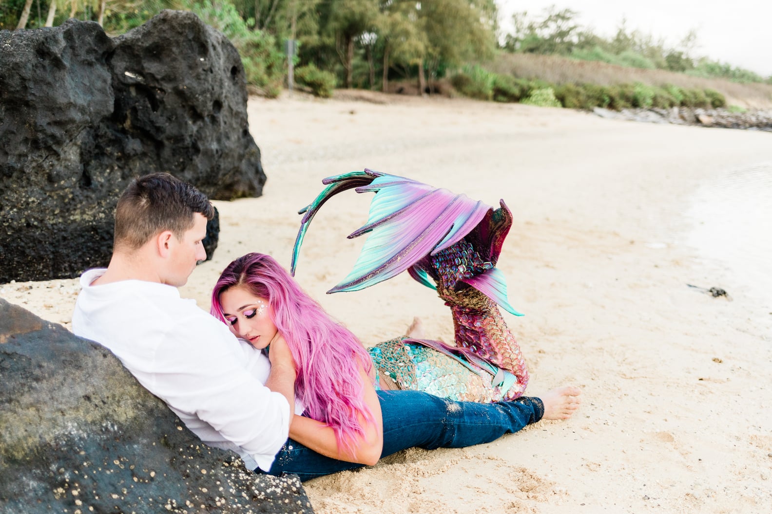 A Couple's Sexy Mermaid-Themed Photo Shoot | PS Love