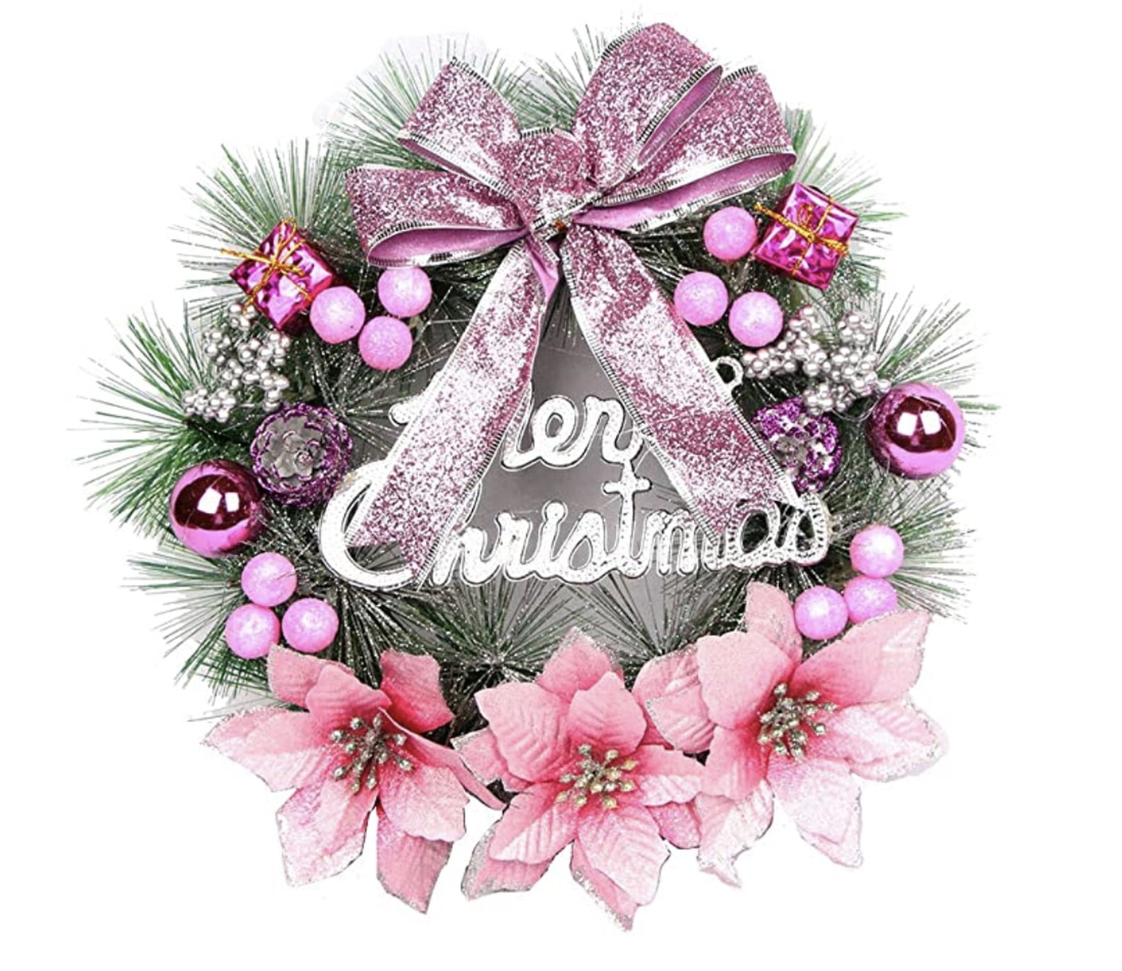 These Pink Holiday Wreaths Will Make Your Decor Stand Out | POPSUGAR Home