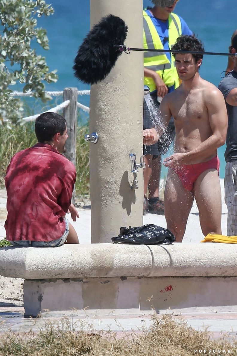 Darren Criss Filming American Crime Story in a Speedo | PS Celebrity