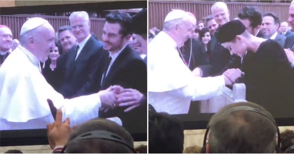 Katy Perry and Orlando Bloom Meeting Pope Francis April 2018 | POPSUGAR ...