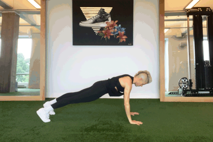 Push-Up to Alternating Side-Plank Rotation | 30-Minute Arm and Ab ...
