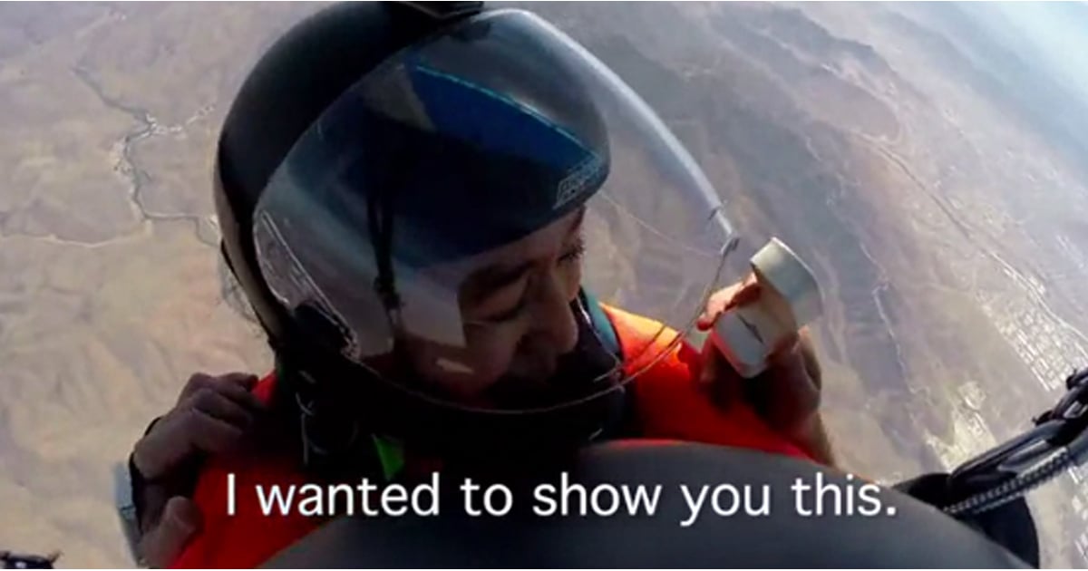 Guy Proposes While Skydiving | POPSUGAR Love & Sex