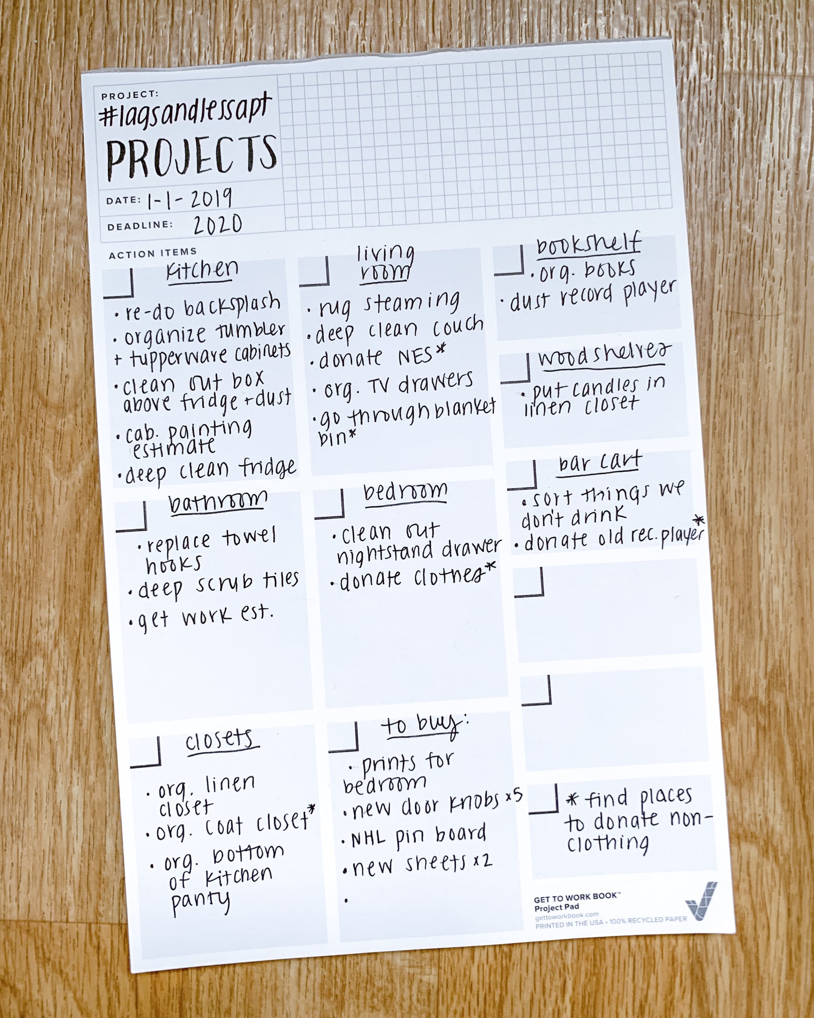 How to Keep Your Home Organized With a Task List | PS Family