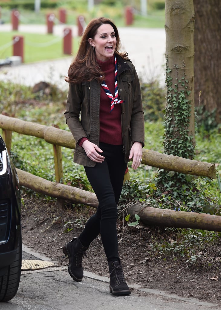 Kate Middleton Visits With Scouts March 2019 | POPSUGAR Celebrity UK