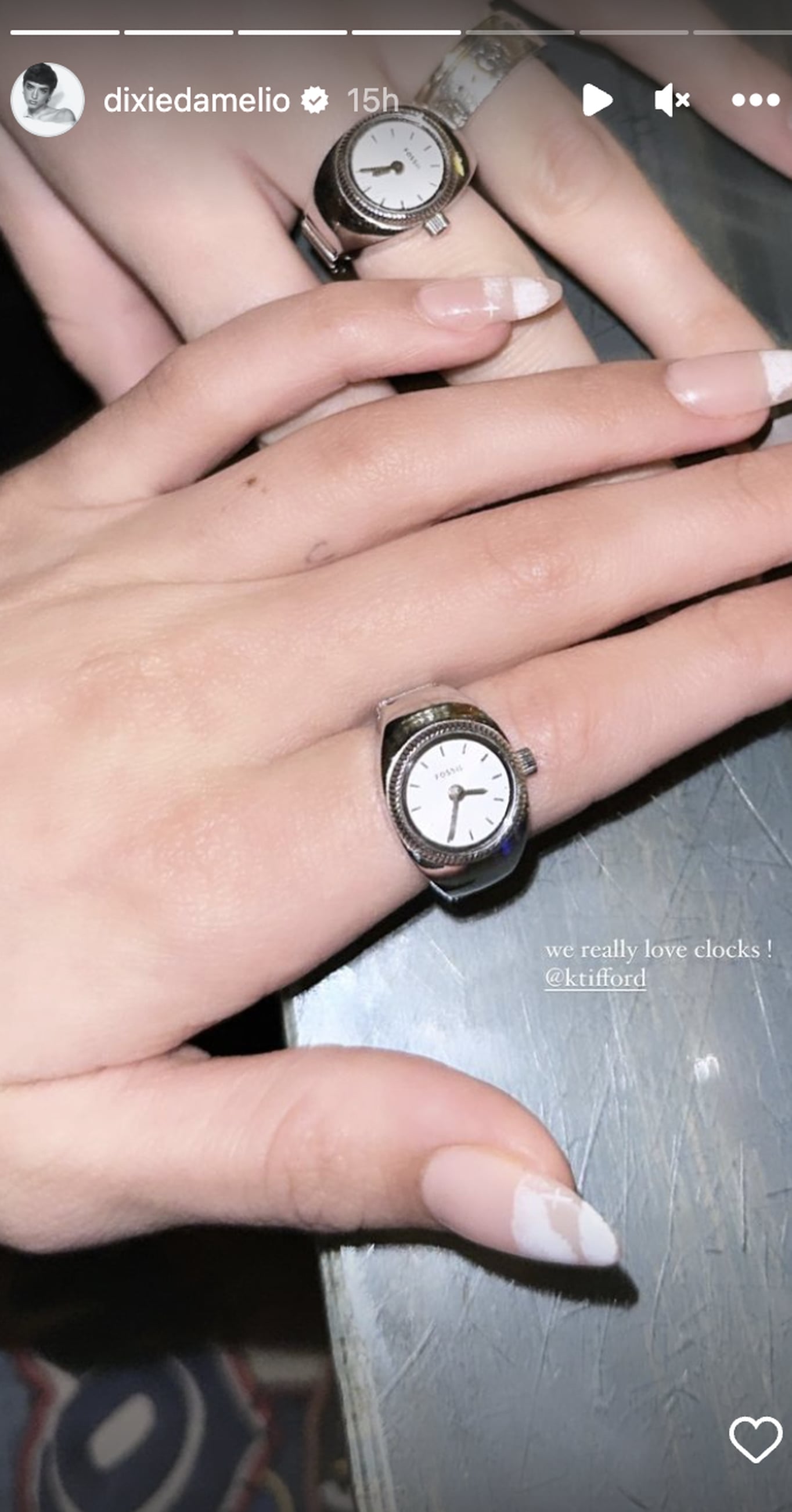 Dixie D'Amelio’s French Manicure Nails: See Photos | PS Beauty