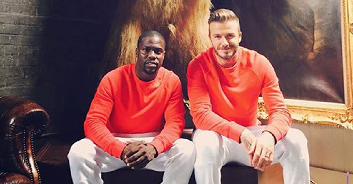 Kevin Hart and David Beckham Are Twins in H&M Ad | POPSUGAR Celebrity