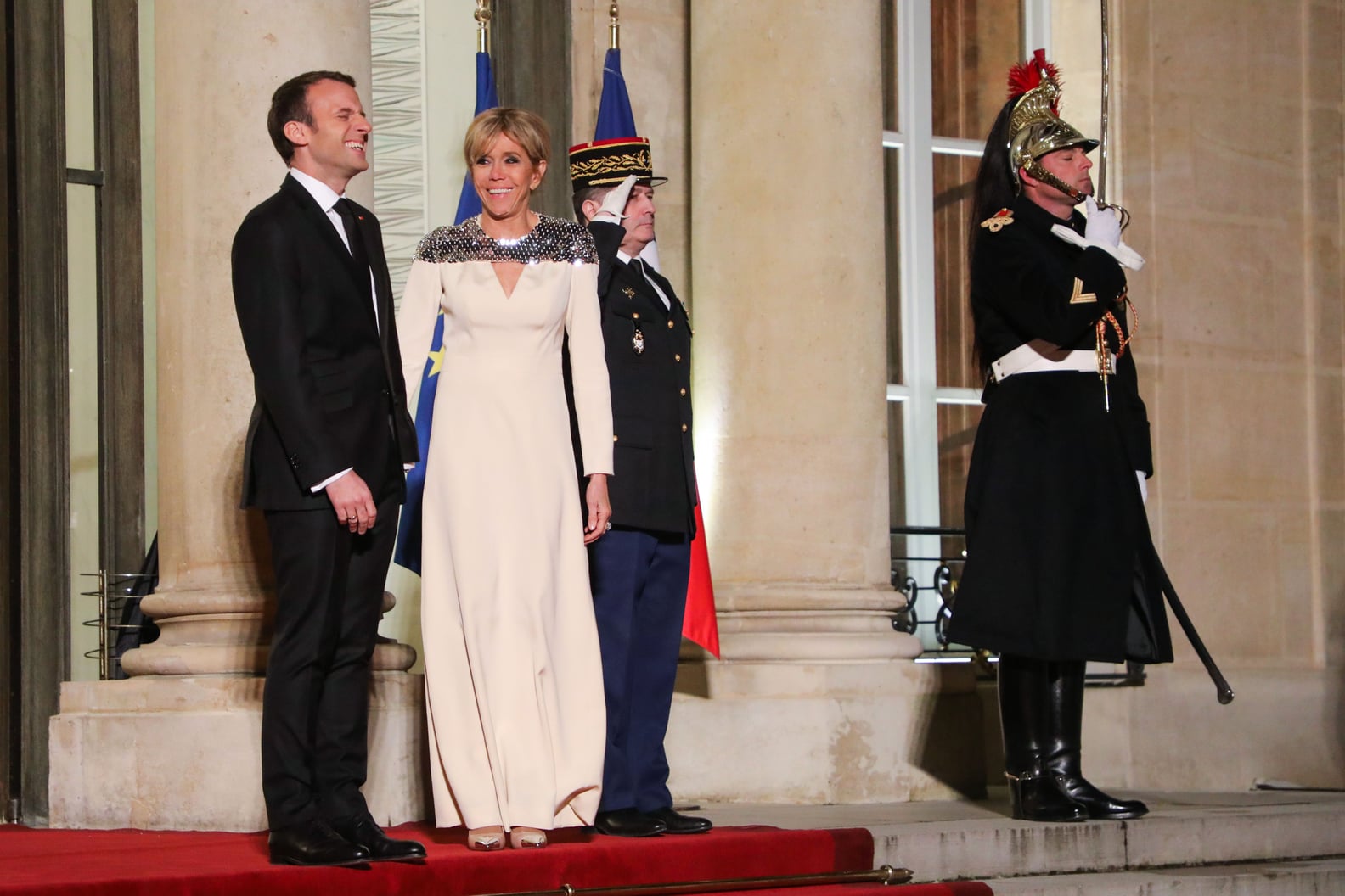 Brigitte Macron's Louis Vuitton Dress at State Dinner | PS UK Fashion
