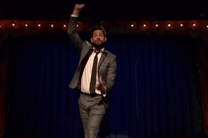John Krasinski Dancing GIFs | PS Celebrity