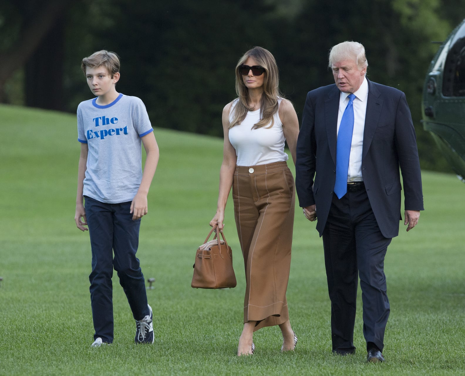 Melania Trump Bally Pants at the White House | PS Fashion