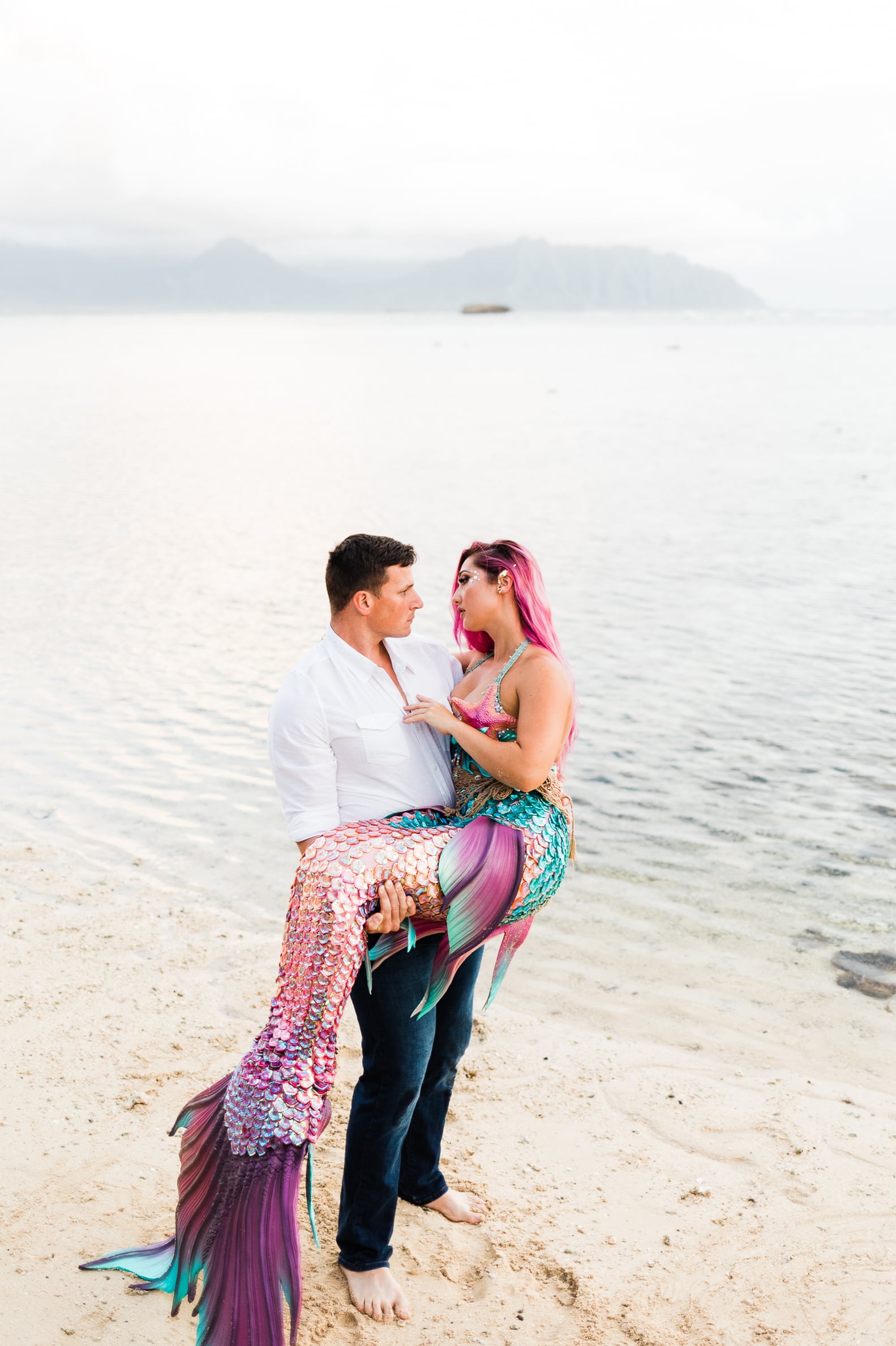 A Couple's Sexy Mermaid-Themed Photo Shoot | PS Love